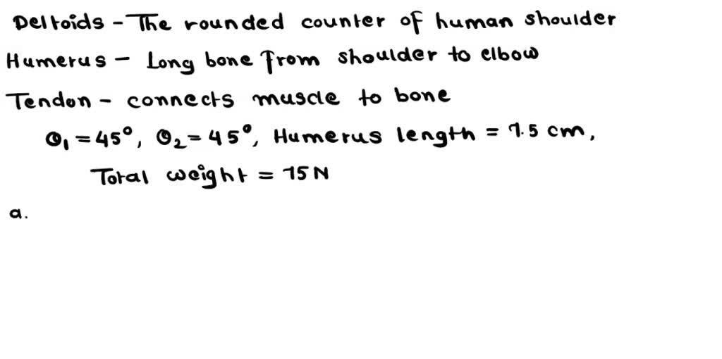 SOLVED: A) Using the longitudinal axis of the humerus as pure vertical ...