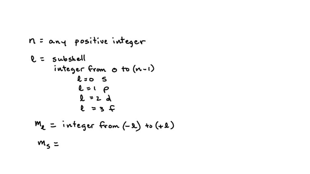 SOLVED: A single electron occupies a subshell and has the quantum ...