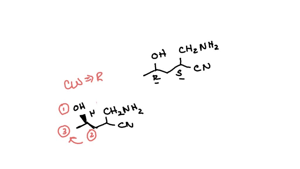 SOLVED: Draw a structural formula of the R/S configuration of the ...