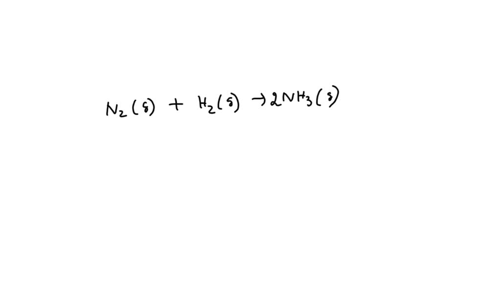SOLVED: When N2(g) reacts with H2(g) to form NH3(g) , 92.2 kJ of energy ...