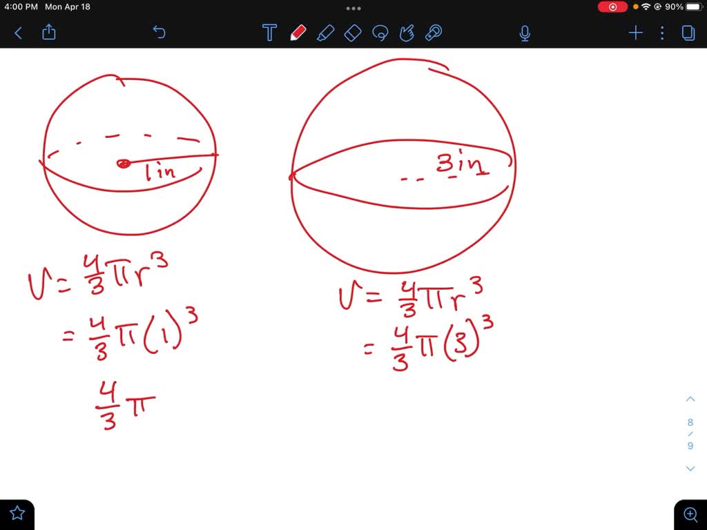 SOLVED: 1. If the radius of a sphere is tripled, by what factor does ...