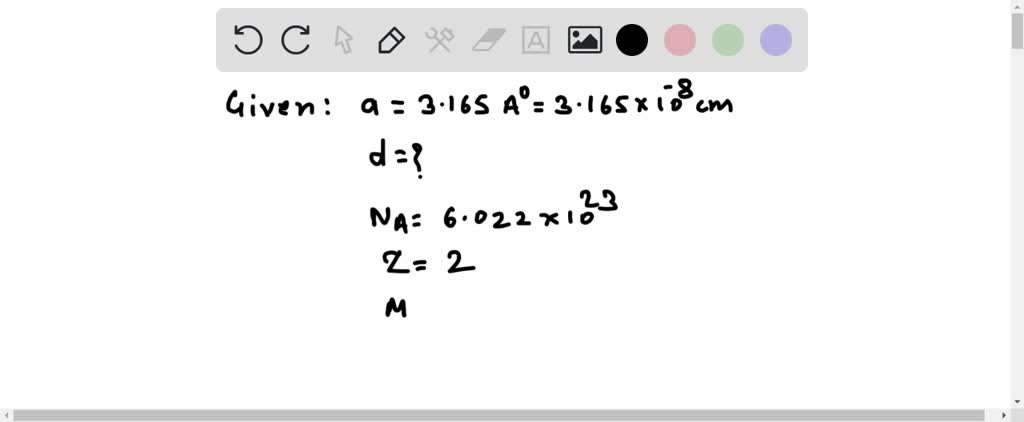SOLVED: Tungsten crystallizes in a body-centered cubic unit cell with ...
