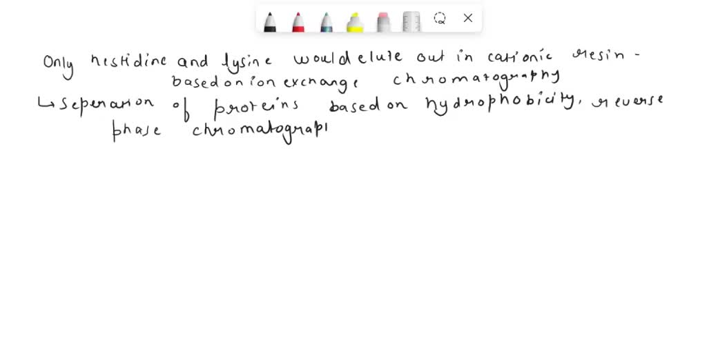 SOLVED: In Ion Exchange Column Chromatography, we can separate out ...