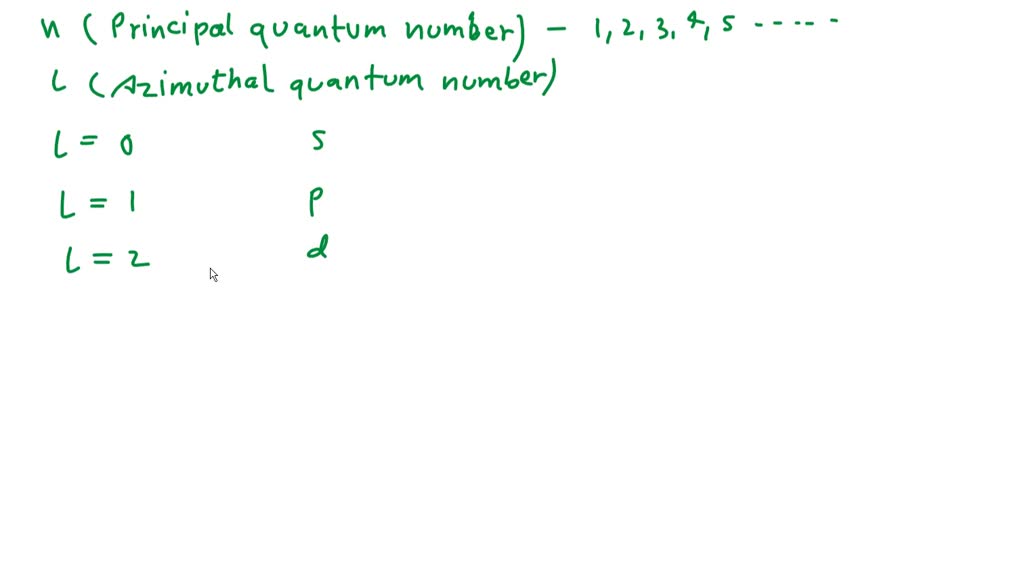 SOLVED: Give the numerical values of n and l corresponding to each ofthe following orbital ...
