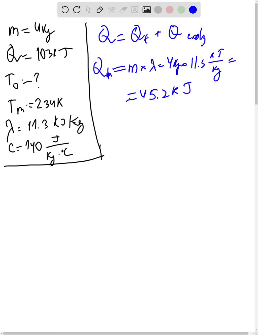 SOLVED: A 4 kg sample of mercury is completely solidified and liberates ...