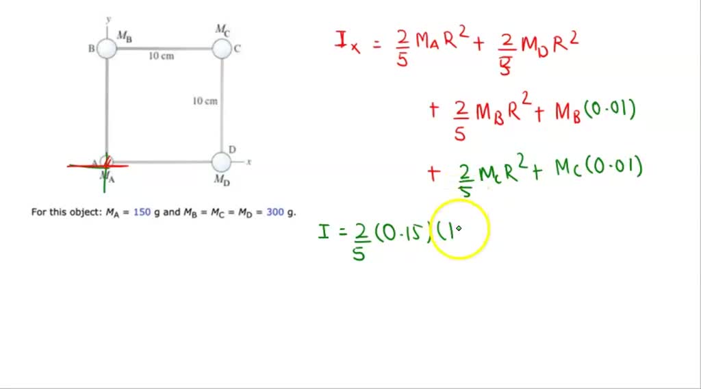 SOLVED: Problem Consider an object made up of three compact masses ...