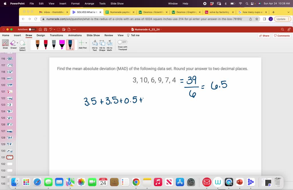 Solved Use Excels Avedev Function To Find The Mean Absolute Deviation