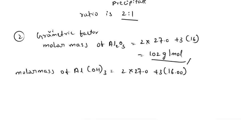 After preparing a sample of alum, K2SO4 â€¢ Al2(SO4)3 â€¢ 24H2O (FM 948 ...