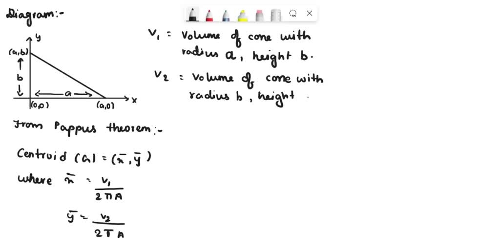 SOLVED: In Exercises 51 and 52, use a theorem of Pappus to find the ...