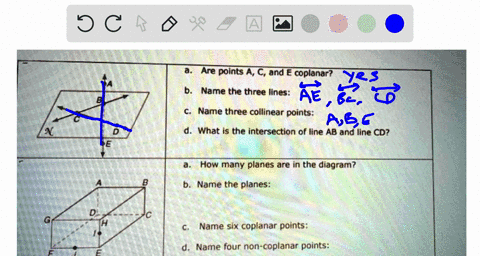 Three Coplanar Points