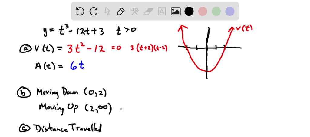 SOLVED: 4(12) A particle moves on vertical line o that its coordinate ...