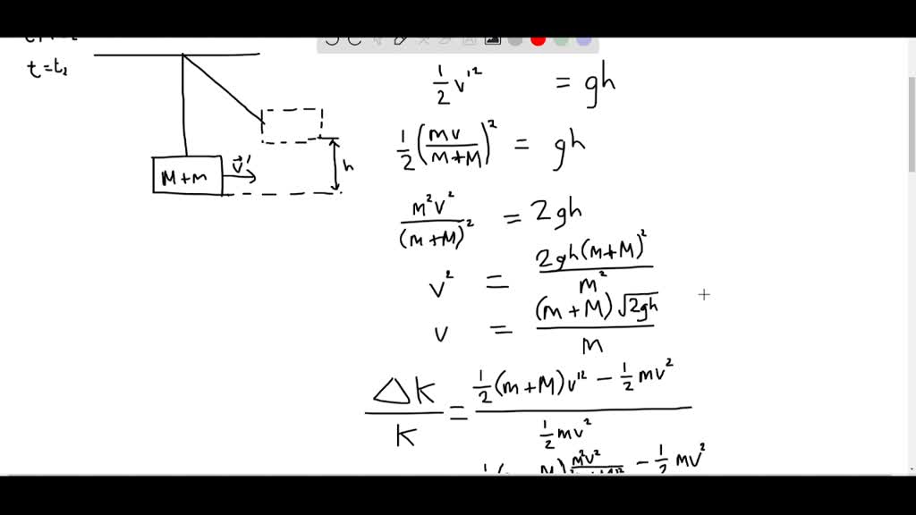SOLVED:(II) (a) Derive a formula for the fraction of kinetic energy ...