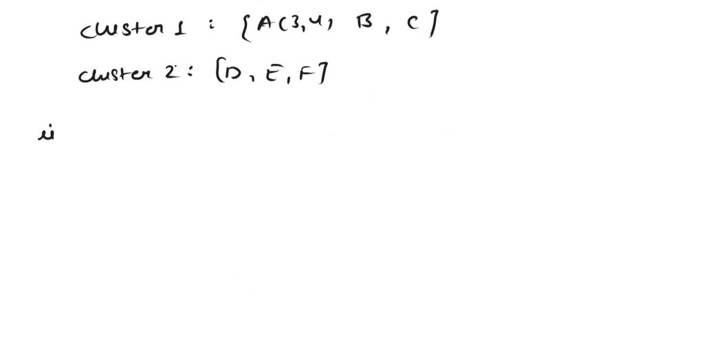 SOLVED: Consider the points 1, 2, 3, 4 in the 1-dimensional Euclidean ...