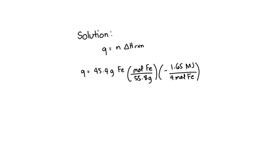 A type of hot pack uses the reaction of finely divided iron metal with ...