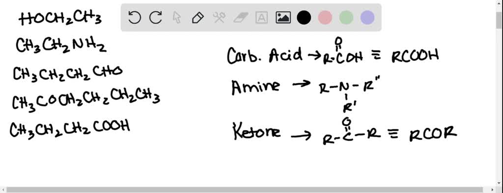 SOLVED: Classify the organic compounds by the class of their functional group. Drag the ...
