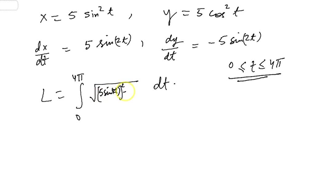 Find the distance traveled by a particle with position (x, y) as t ...