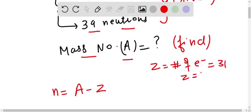 SOLVED: 'Gallium has an atomic number of 31 and a mass number OT /U ...