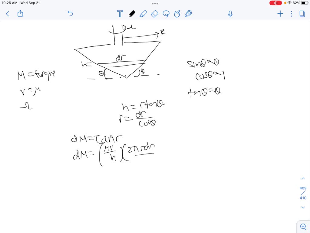 SOLVED: The device in Fig. P1.56 is called a cone-plate viscometer [29 ...