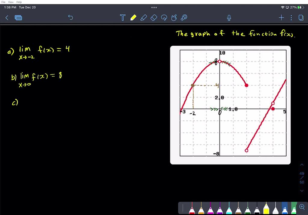 SOLVED: (1 point) Use the figure below; which gives a graph of the ...