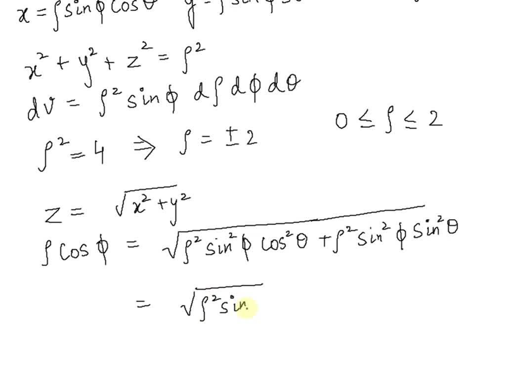 SOLVED: Consider ball of radius whcre center aligns with the origin the xY-plane and the Y-axis ...