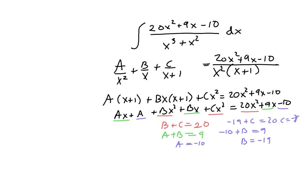SOLVED: Use partial fractions to find the indefinite integral ...