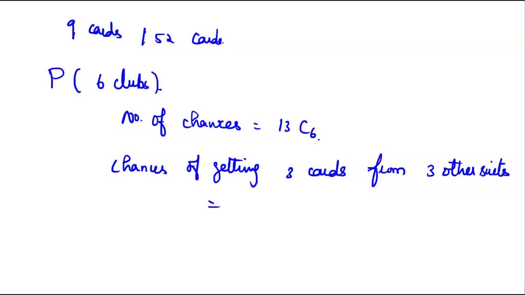 SOLVED: 9. The card game "Six in a Row" deals out six cards. Points are ...