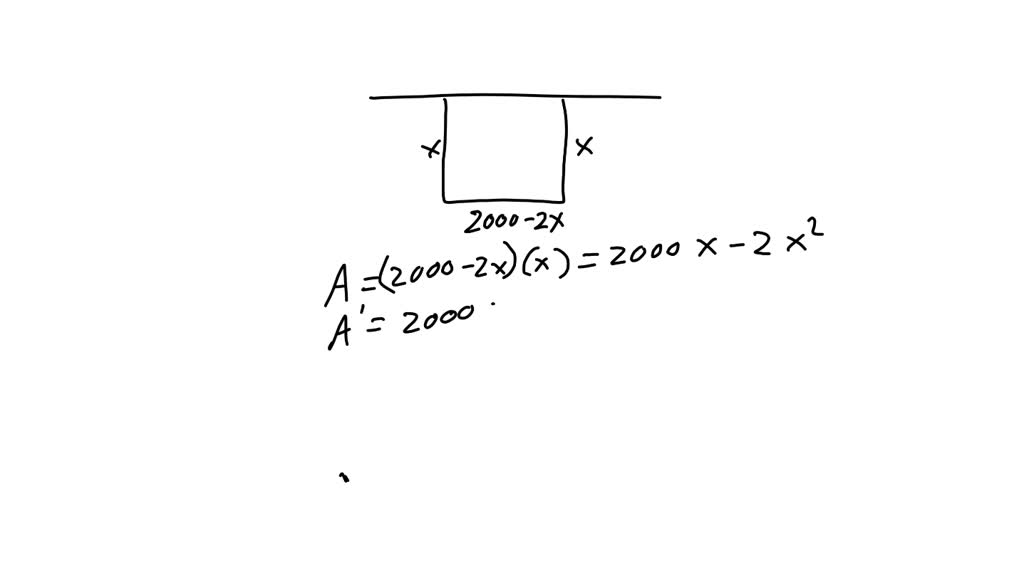 SOLVED: Farmer Ed has 2,000 meters of fencing; and wants to enclose a rectangular plot that ...