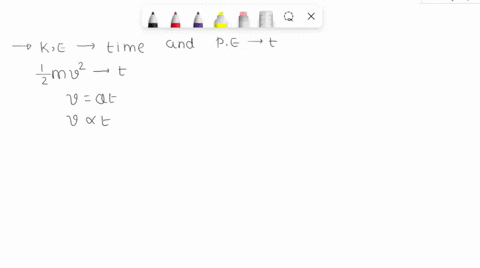 Figure 7.48 is a portion of a graph of energy terms vs. time for a mass ...