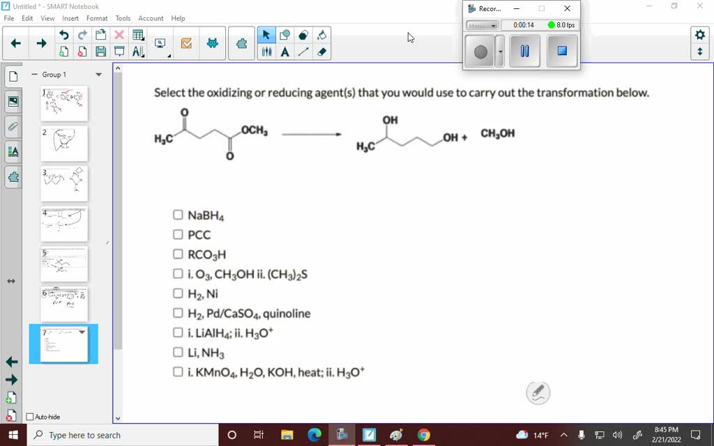 SOLVED: Select the oxidizing or reducing agent(s) that you would use to ...
