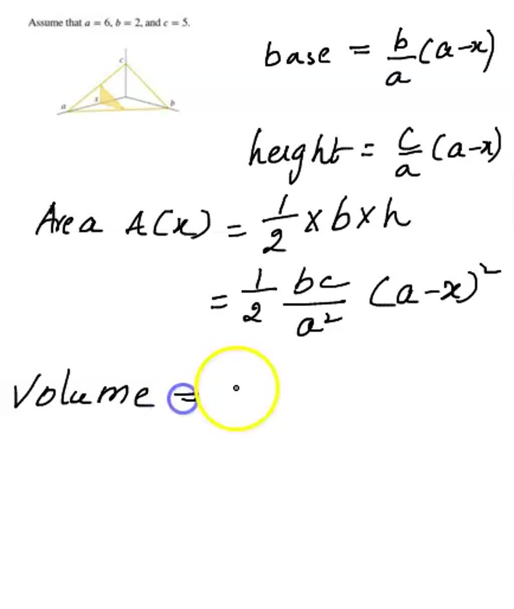 SOLVED: Find the volume of the wedge in the figure by integrating the ...