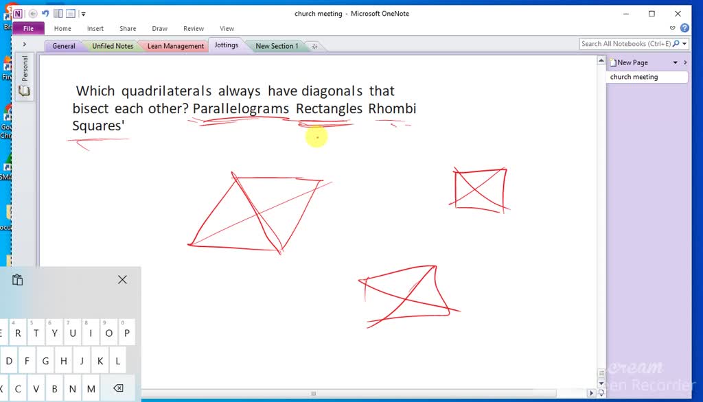 SOLVED: '16 Which quadrilaterals always have diagonals that bisect each ...