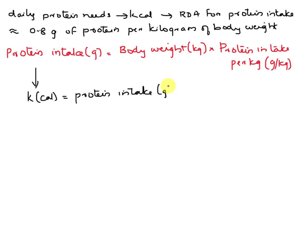 SOLVED: Jayden weighs 70kg. Using the RDA for adults as a guide, how ...