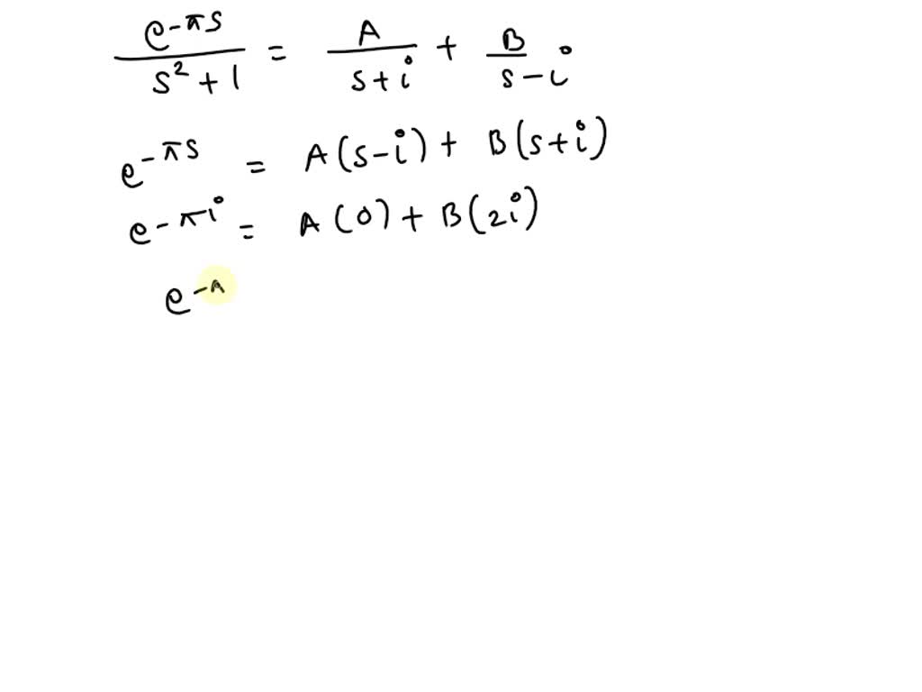 SOLVED: Laplace Transform Express the function f(t) = 1, t