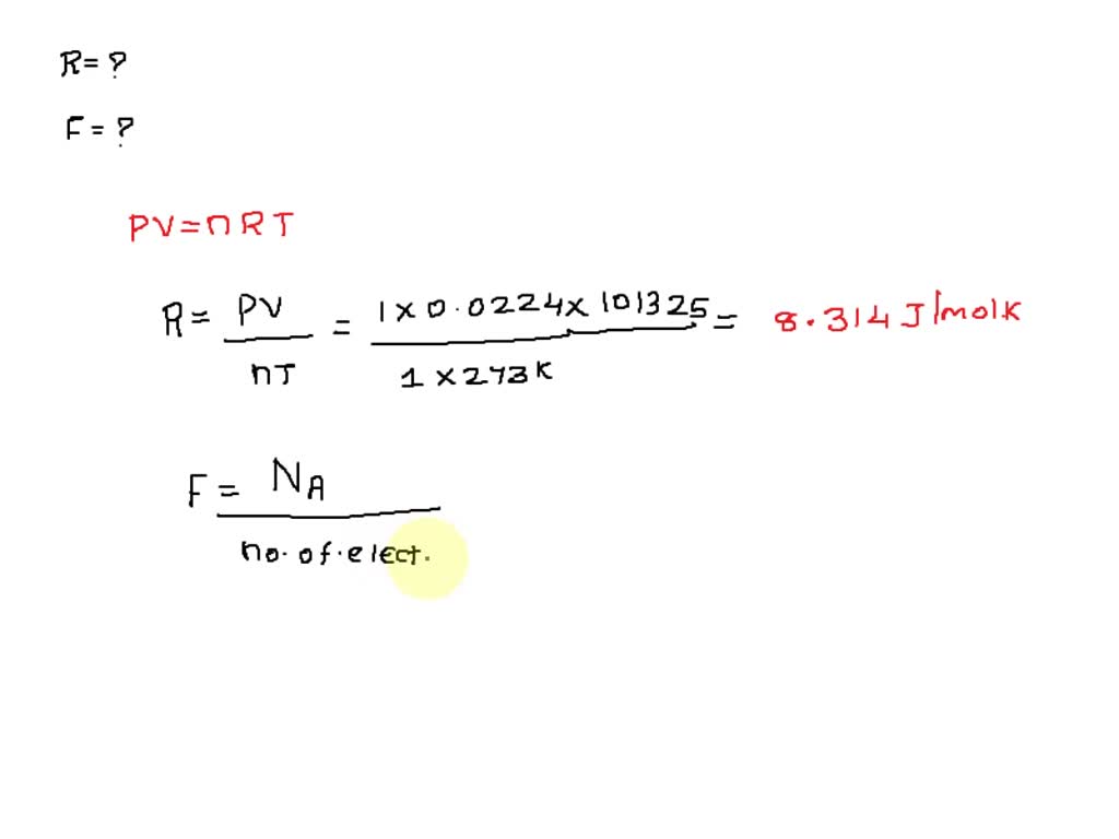 SOLVED: Obtain the value of the ideal gas constant (R) in units of ...