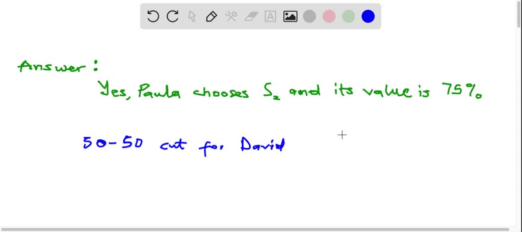 SOLVED: David and Paula are planning to divide the? chocolate-vanilla ...