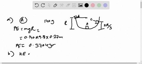 a 150 102 g particle is released from rest at point a on the inside of smooth hemispherical bowl ...