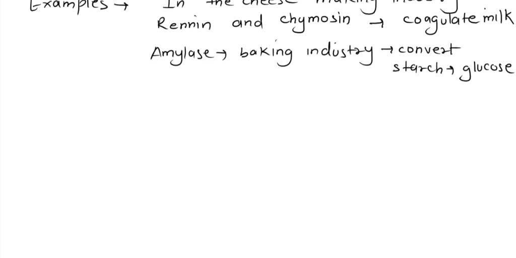 SOLVED: Research how enzymes are used in manufacturing processes and ...