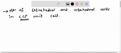 The number of octahedral voids in ccp unit cellwhose...