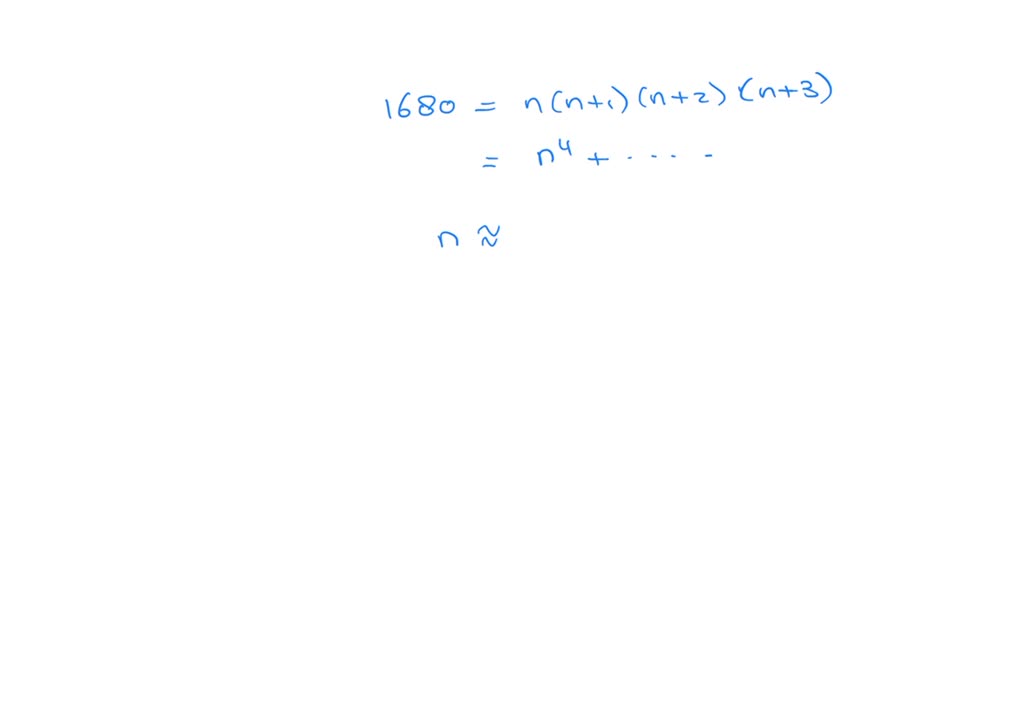 SOLVED: the product of four consecutive positive numbers is 1680. find the numbers.