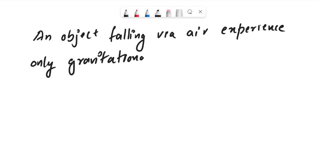 Solved A Freely Falling Object Is An Example Of A Newtons 1st Law B