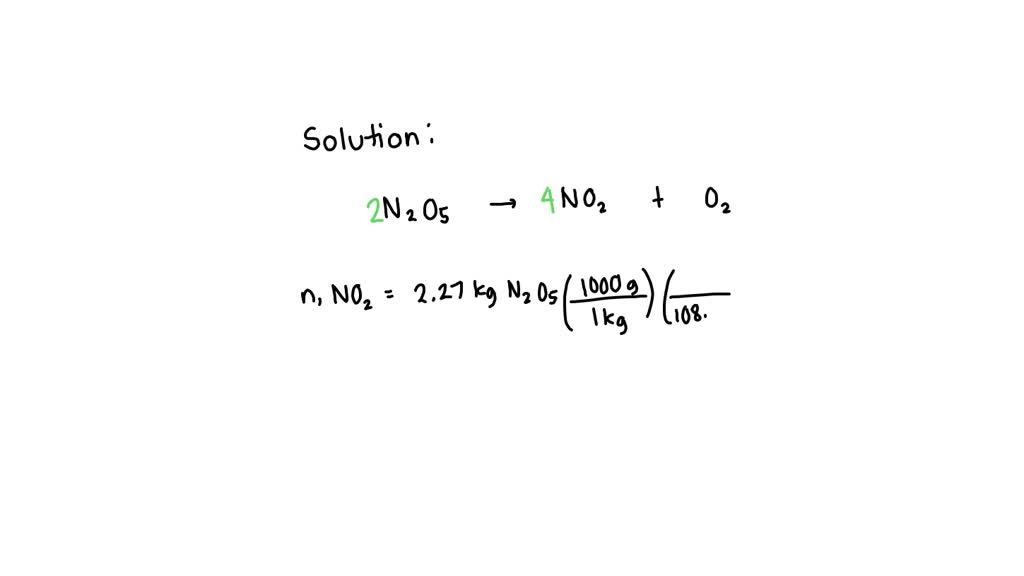SOLVED: calculate how many miles of NO2 form when each quantity of reactant completely reacts ...
