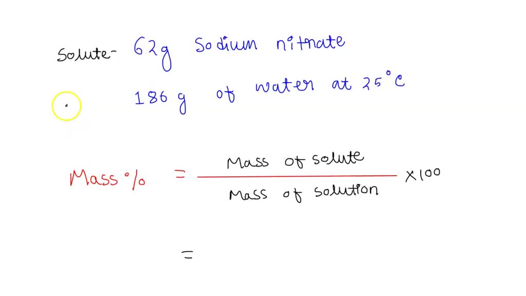SOLVED: .A CEM 101 student dissolves 205 grams of sodium nitrate in 545 ...