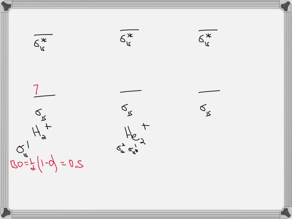 SOLVED: What is the electron configuration of the H2+ ion? Compare the ...