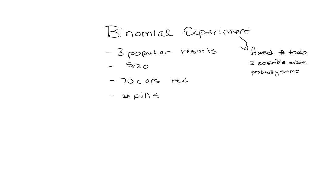 SOLVED: Determine which of the given procedures meets the criteria of a binomial experiment ...