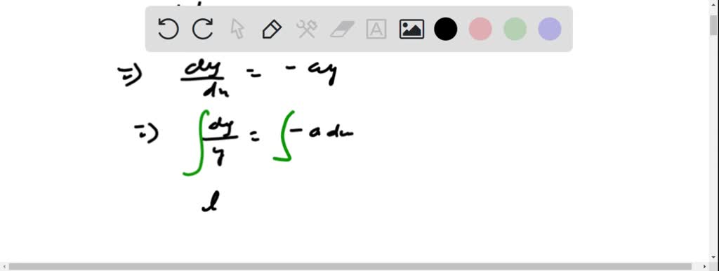 SOLVED: The first order linear homogeneous ODE with constant ...