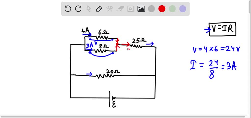 SOLVED: Consider the circuit shown in the figure The current through ...