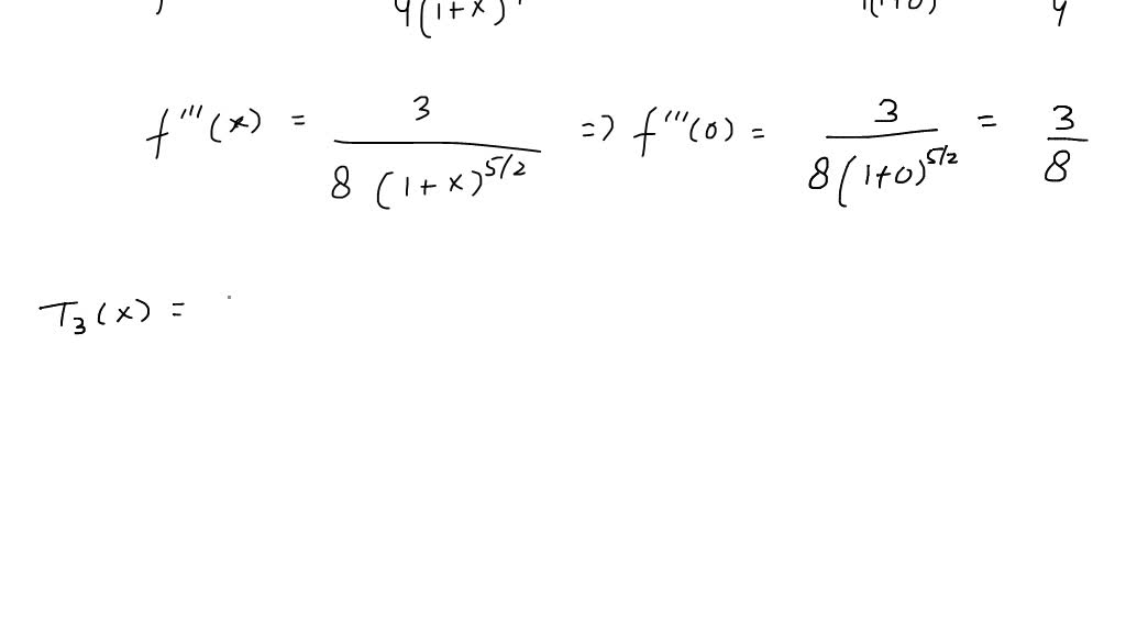 SOLVED: Approximate the value of âˆš144.125, centered at x = 12, using Taylor series of degree ...