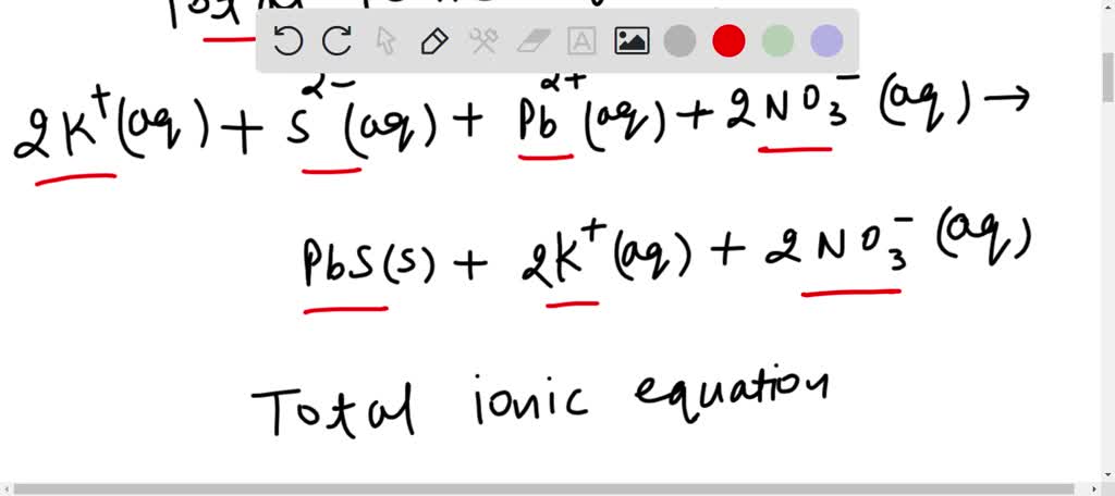 SOLVED: Write a balanced chemical equation for the reaction of aqueous ...