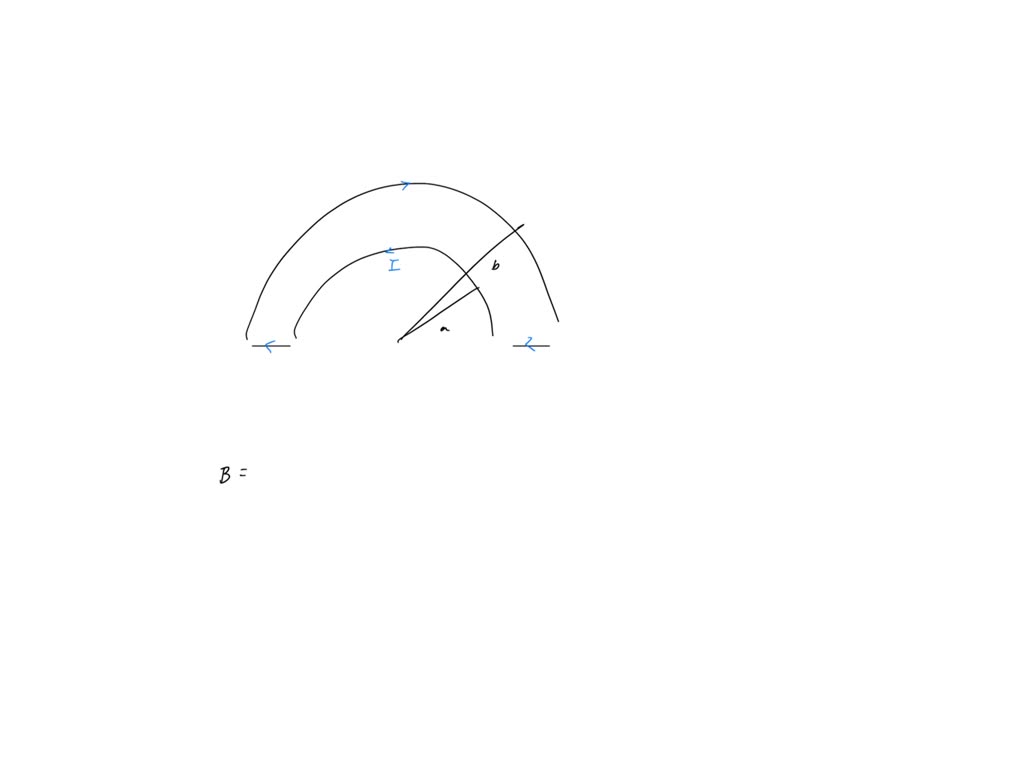 SOLVED: Texts: Part A A loop of wire is in the shape of two concentric semicircles as shown in ...