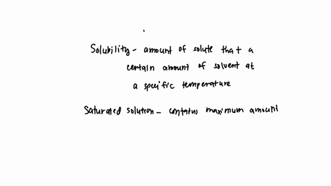 explain the principle of solubility in your own words and differentiate ...